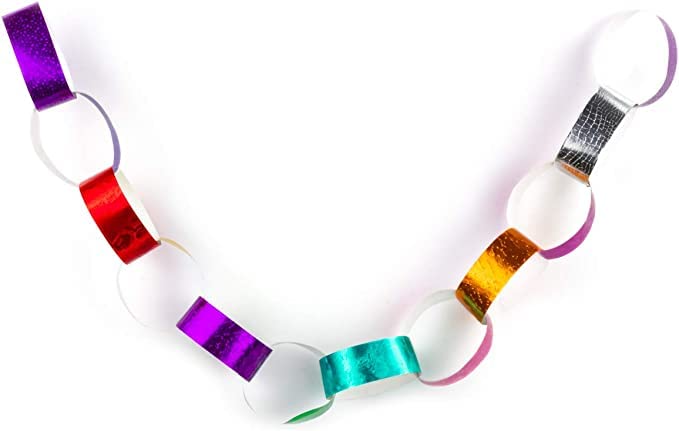Snapklik.com : Hygloss Products Embossed Metallic Paper Chain Strips ...