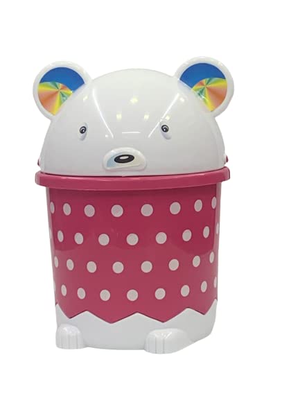 KPA Table Top Dustbin Mini Table Dustbin with Swing Lid for Kids Study ...