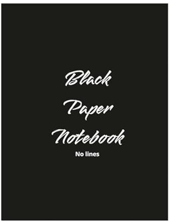 Black Paper Notebook: No lines: Reis Santos, Marcos Guilherme dos: Amazon.com: Books