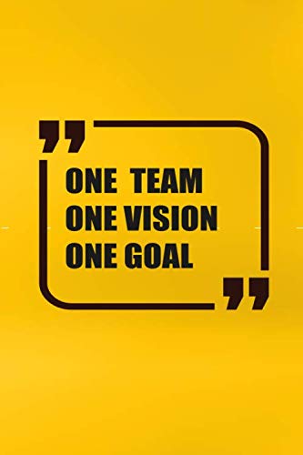 One Team One Vision One Goal: Team Gifts for Employees - Notebook ...