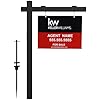 Amazon.com : Kdgarden Vinyl PVC Real Estate Sign Post 6' Tall (4"x 4"x ...
