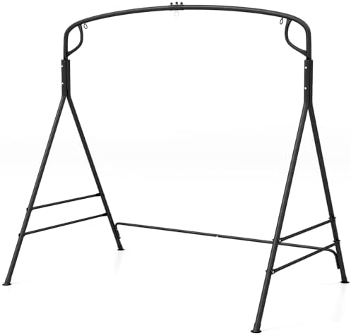 Amazon.com: HAPPYGRILL Porch Swing Stand, Heavy Duty Metal Hanging ...