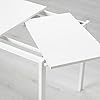 IKEA VANGSTA extendable Table, 80/120x70 cm, White : Amazon.co.uk: Home ...