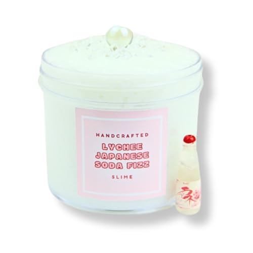 Amazon.com: Lychee Japanese Soda Fizz Slime (SCENTED) | Handmade Slime ...