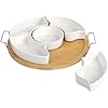 Amazon.com: Ceramic Divided Serving Dishes, 11 Inch Porcelain Divided ...