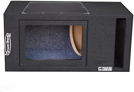 Amazon.com: 10" Single Vented Slot Ported Bandpass Sub Box Subwoofer ...