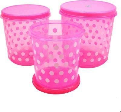 Buy Joyo Plastic Multi Storage Containers Set of 3 (Pink, 10 L, 7 L and ...