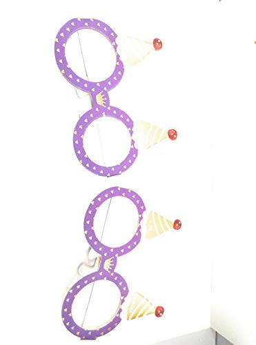 Creative Creation Happy Birthday Goggle 2 Pcs with Balloon Mix Colours ...