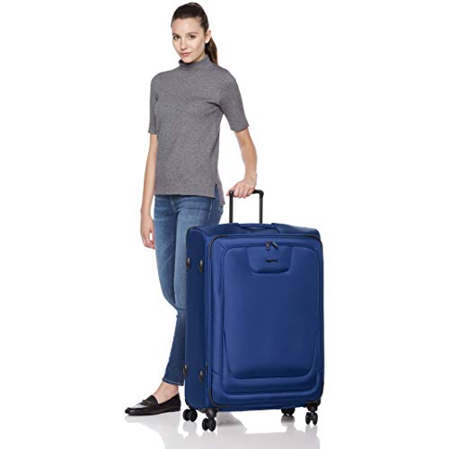 AmazonBasics Expandable Softside Spinner Luggage Suitcase With TSA Lock ...