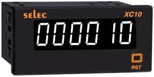 Count Totaliser/Rate Indicator, 48X96 mm Selec XC10 (Low Depth in White ...