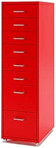 Colorful Metal Filing Cabinet with 6 Drawers, Pink Rainbow Gradient ...