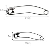 Amazon.com: 200pcs Curved Safety Pins Quilting Basting Pin Bent Safety ...