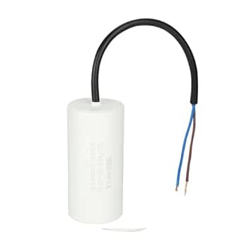 CBB60 Run Capacitor with Wire Lead 250V AC 100uF 50/60Hz Capacitor for Motor Air Compressor ...