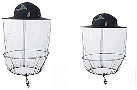 Amazon.com : 2 pcs bee Beekeeping Veil hat Head net Beekeeper Netting ...