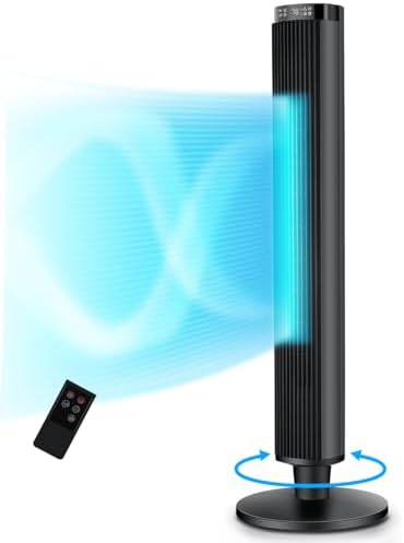 Amazon.com: Aikoper Tower Fan, Oscillating Quiet Cooling Fan Tower with ...