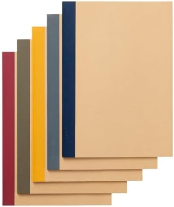 MUJI Set of 5 Notebooks 30 Sheets, Color Ruled B5 76316145 Multicolor ...