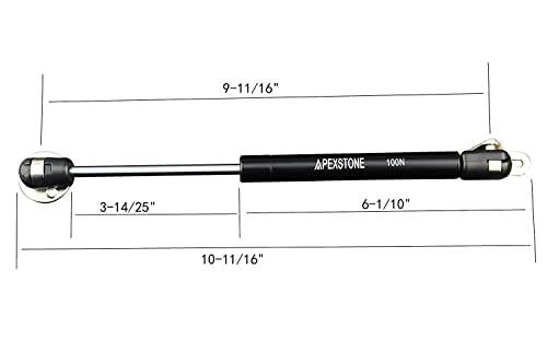Snapklik.com : Apexstone 100N/22lb Gas Struts 10 Inch Gas Struts Lift ...