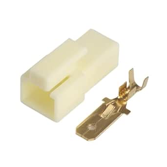 Amazon.co.jp: 1/5/10 セット 1Pin 非密閉ソケット自動車コネクタ 7.8 MM シリーズオスメスプラグ端子 7123 ...