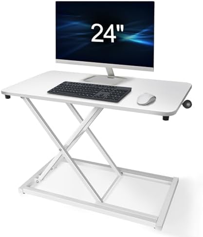 Amazon.com: Aconcept 24 inch White Lift Standing Desk Converter, Manual ...