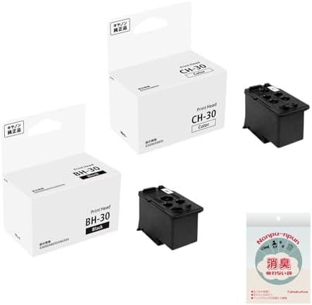 Amazon.co.jp: 【セット品】純正 プリントヘッド BH-30 (ブラック)+ CH-30 (カラー) オリジナル消臭袋 インク ...