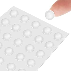 Cobee 50 Pack Transparent Round Silicone Cabinet Door Buffers, 8x3mm ...