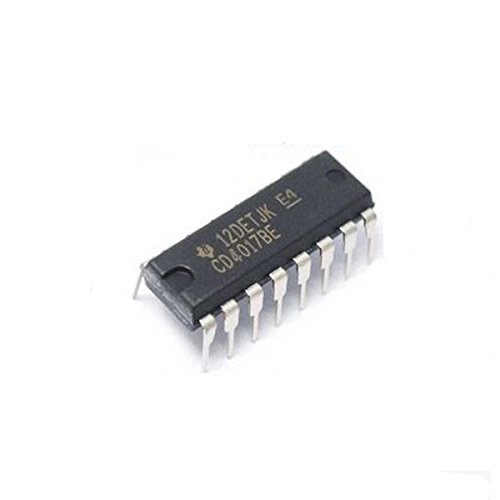 LIGHTHINKING 10PCS CD4017 CD4017B CD4017BE 4017 Decade Counter Divider ...