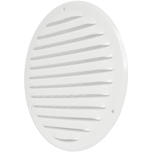 6 Inch Vent Cover White – Metal Round Soffit Vent – Air Vent Louver ...
