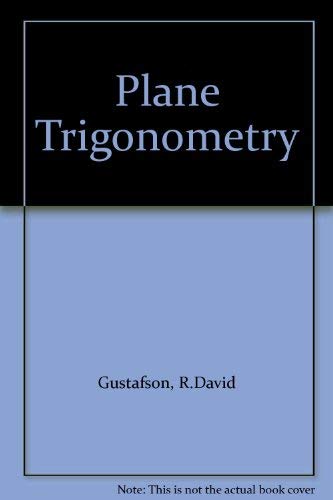 Amazon | Plane Trigonometry | Gustafson, R. David, Frisk, Peter D ...