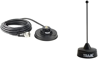 Amazon.com: Tram 1235 3 1/4" Magnet with NMO Mounting, 17ft Cable with ...