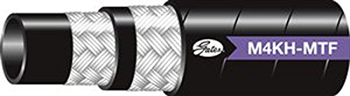 Gates 6M4KH-MTFXREEL Synthetic Rubber Wire Braid Hose, SAE 100R19 ...