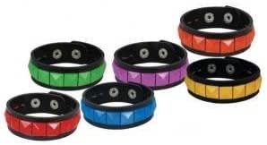 Phoenixx Rising Pyramid Studded Broche de Presión Cierre pulsera ...