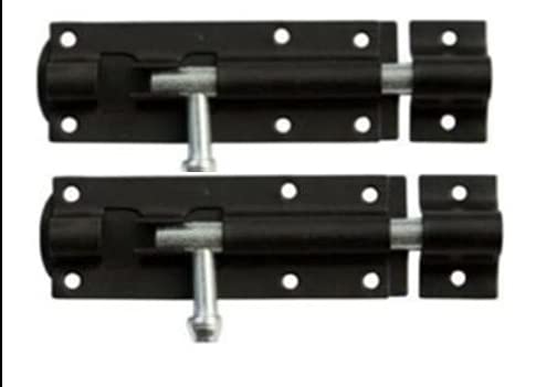 Tower Bolt 100mm 4 2 X Black Door Locks Lockable | Desertcart KUWAIT