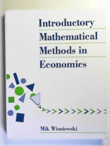 Buy Introductory Mathematical Methods in Economics Book Online at Low ...