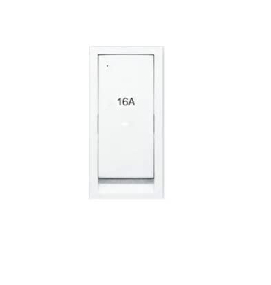 Sappholit 16A Flat Type 1 Way Modular Switch, White olour (Pack of 50 ...