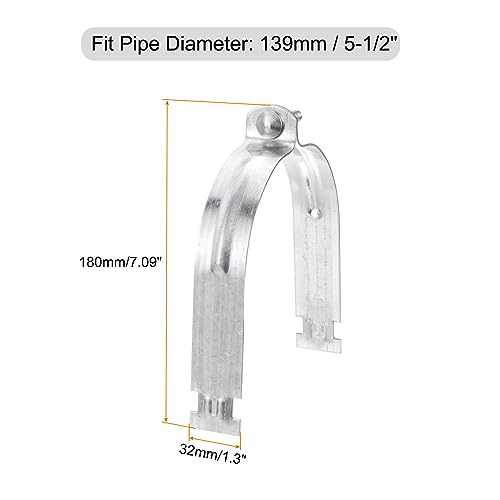 uxcell 5-1/2″ EMT Strut Clamps Steel for Rigid Conduit and Pipe 6Pcs ...