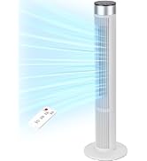 Amazon.com: Uthfy Oscillating Tower Fan with Remote, Electric Standing ...