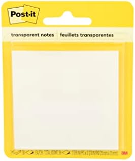 Post-it Notas Adhesivas Transparentes, 7.1 cm x 7.1 cm, 1 pad, 36 hojas ...