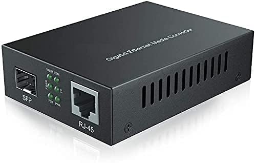 RAMEX 10/100/1000 Media Converter - RJ45 to SFP Fiber Gigabit Converter ...