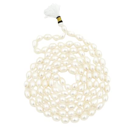 All Stone Pearl Mala 108 Beads Original Certified Real White Pearls ...