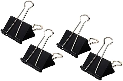 Amazon.com : Large Fold-Back Binder Clips, Black, Metal - 144 Clips ...