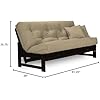Amazon.com: Nirvana Futons Arden Armless Dark Espresso (Near Black ...