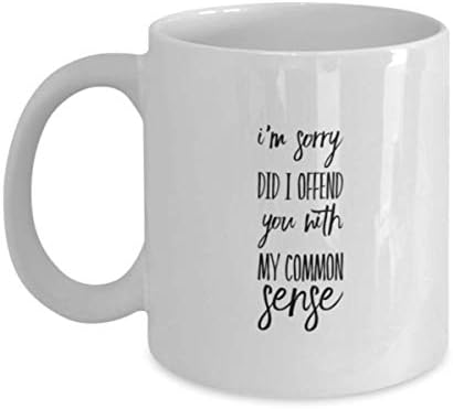 Amazon.com: Did I offend you with my common sense mug, novelty coffee ...