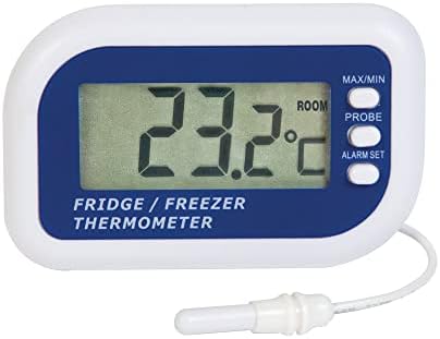 Digital Fridge or freezer alarm thermometer - Max min function & Dual ...
