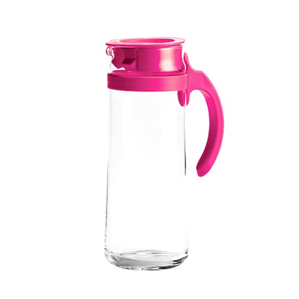 Ocean Patio Pitcher Jug (Pink), 1265ml | Soda Lime Glass | Clear ...