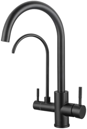 MXXYKOH Grifo de Cocina de 3 vías con Filtro, Mezclador de Agua fría y ...