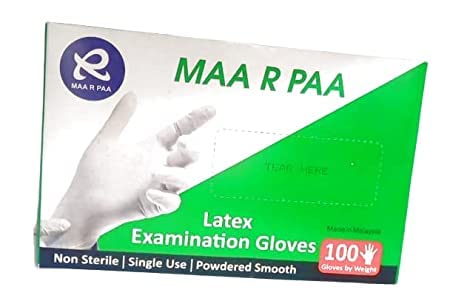 MAA R PAA Surgical Gloves Latex Medical Examination Disposable Powdered ...