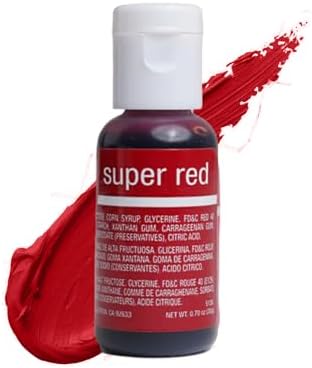 Amazon.com : Chefmaster Super Red Liqua-Gel® Food Coloring | Vibrant ...
