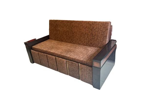 ANMOL Wood Works Brown Sofa Cum Bed : Amazon.in: Home & Kitchen