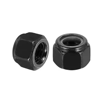 uxcell 10Pcs 1/2"-13 Nylon Insert Hex Lock Nut, 304 Stainless Steel ...