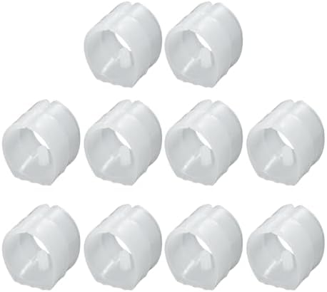 Eilumduo 10Pcs White Plastic U-Shape Caps, 25mm Dia. Chair Tubing Pipe ...